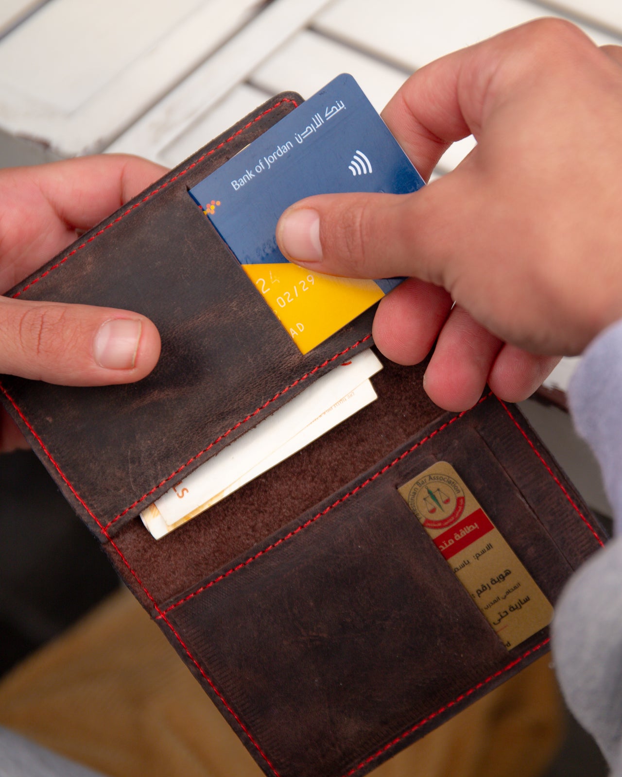 Sumud Stories™ Masari Leather Wallet | Made in Palestine – Kufiya.org