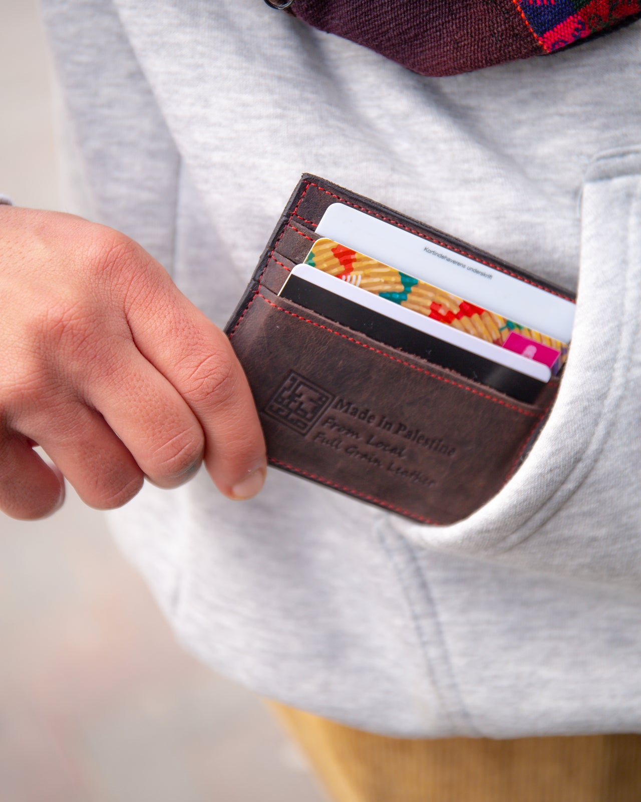 Sumud Stories™ Sahla Leather Sleeve | Made in Palestine – Kufiya.org